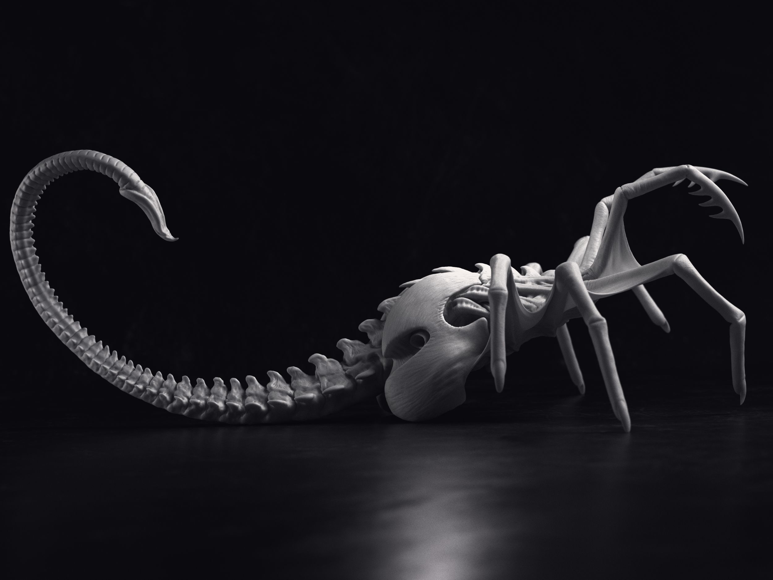 Alien Queen FaceHugger Sculpture Printable 3D Model 3D model 3D ...