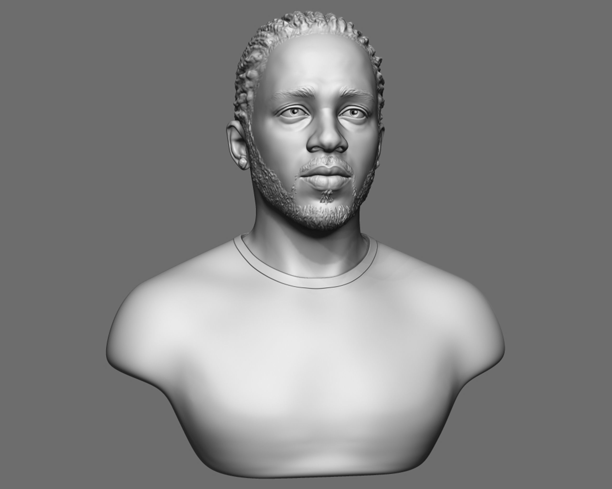 Kendrick Lamar model 1 Bust 3D model 3D printable | CGTrader