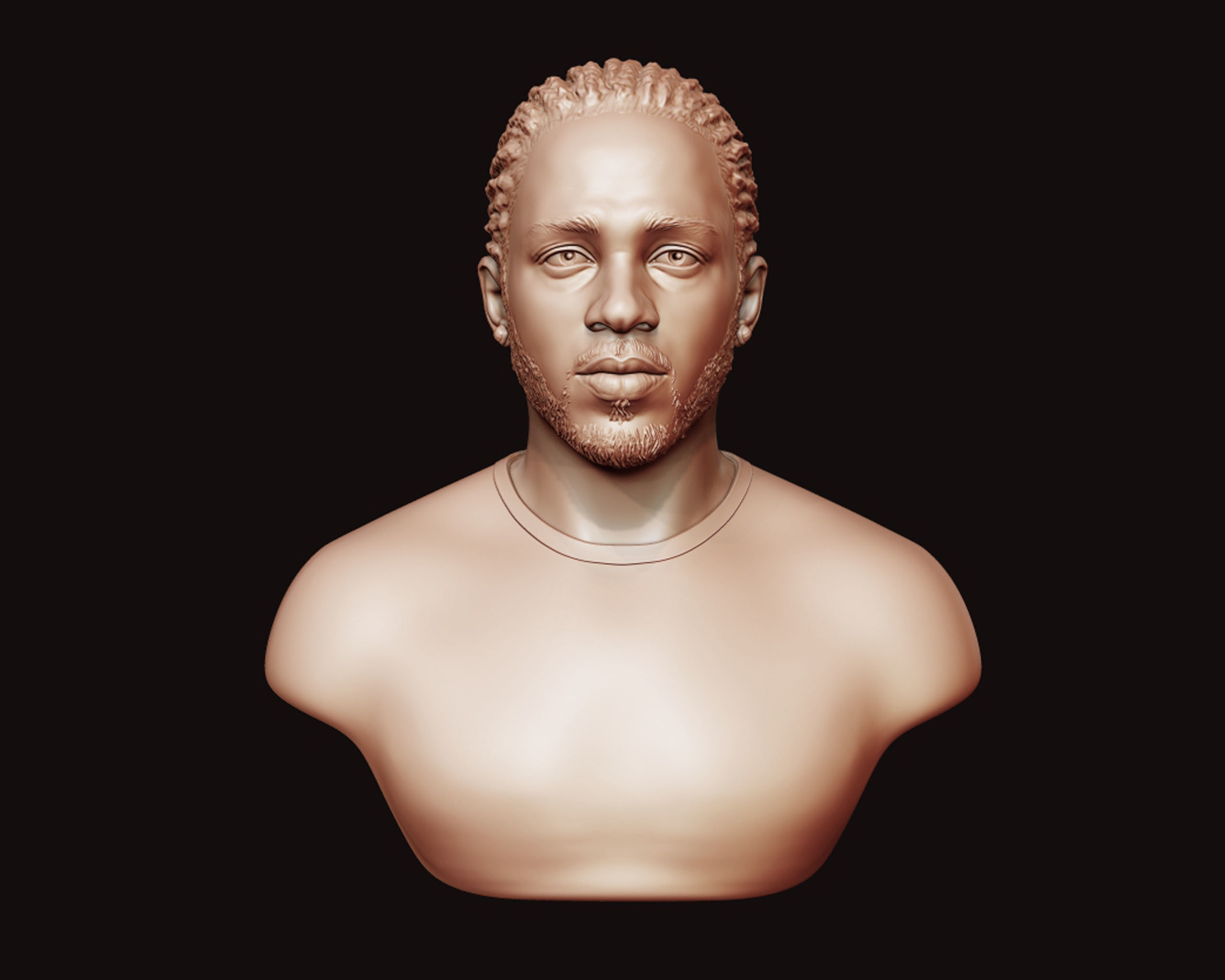 Kendrick Lamar model 1 Bust 3D model 3D printable | CGTrader