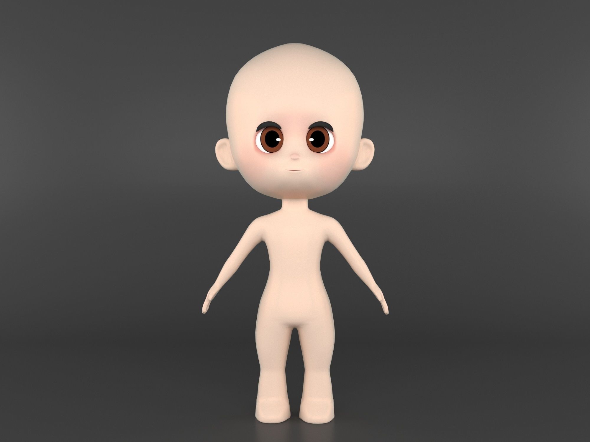 character chibi 3d model 3D model | CGTrader