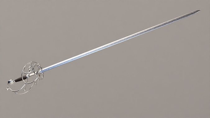 3D model Rapier Western European Sword VR / AR / low-poly | CGTrader