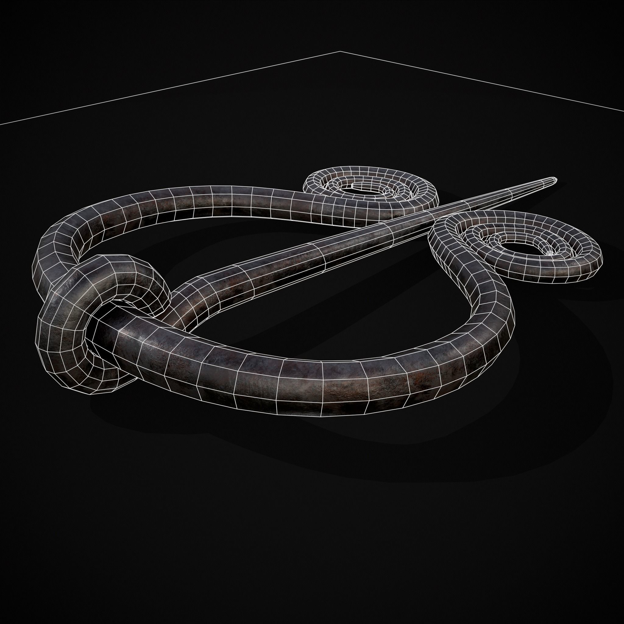 3D model Medieval Hand Forged Iron Brooch VR / AR / low-poly | CGTrader