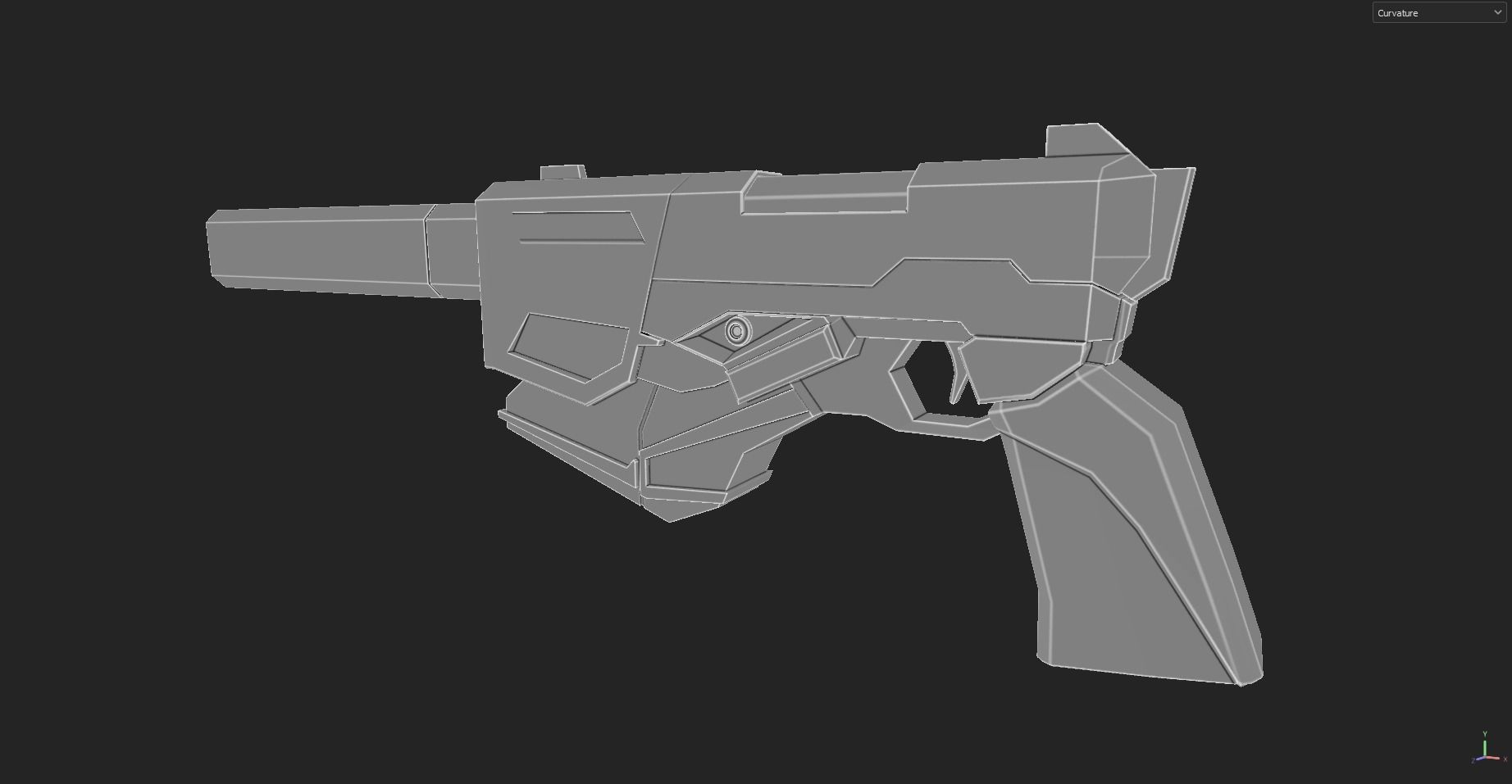 M25 Gun free VR / AR / low-poly 3D model | CGTrader