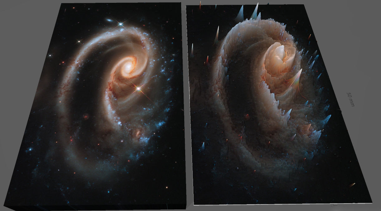 ARP 273 DEEP SKY OBJECT 3D SOFTWARE ANALYSIS 3D model 3D printable ...