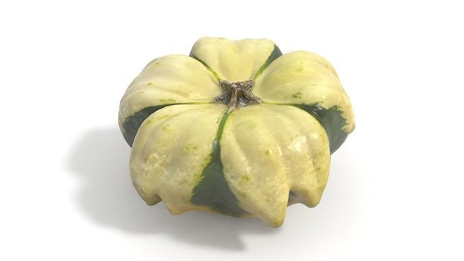 Decorative Gourd Pumpkin Squash Flower 3D Scan 3D model | CGTrader