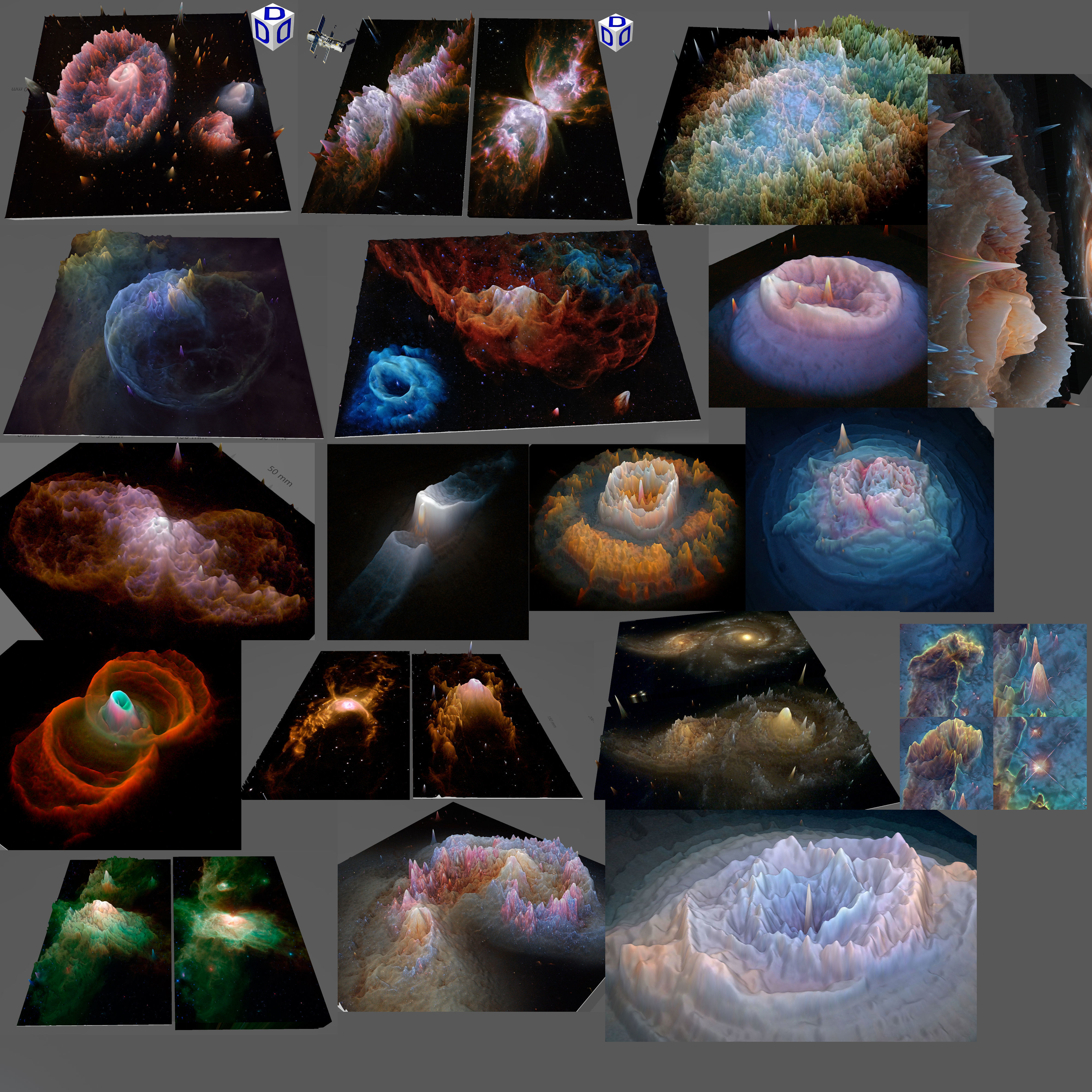 Cat eye deep sky object 3d software analysis 3D model 3D printable ...