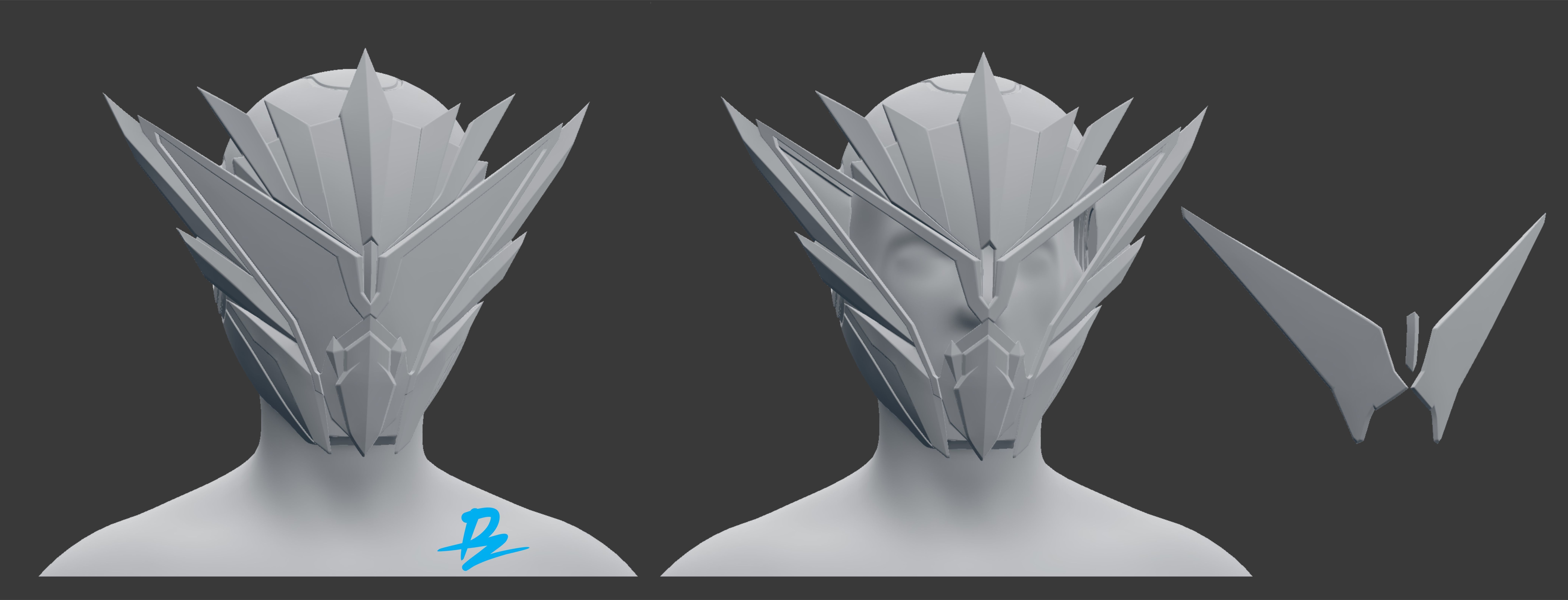 Kamen Rider Jin Burning Falcon Form 3D model 3D printable | CGTrader