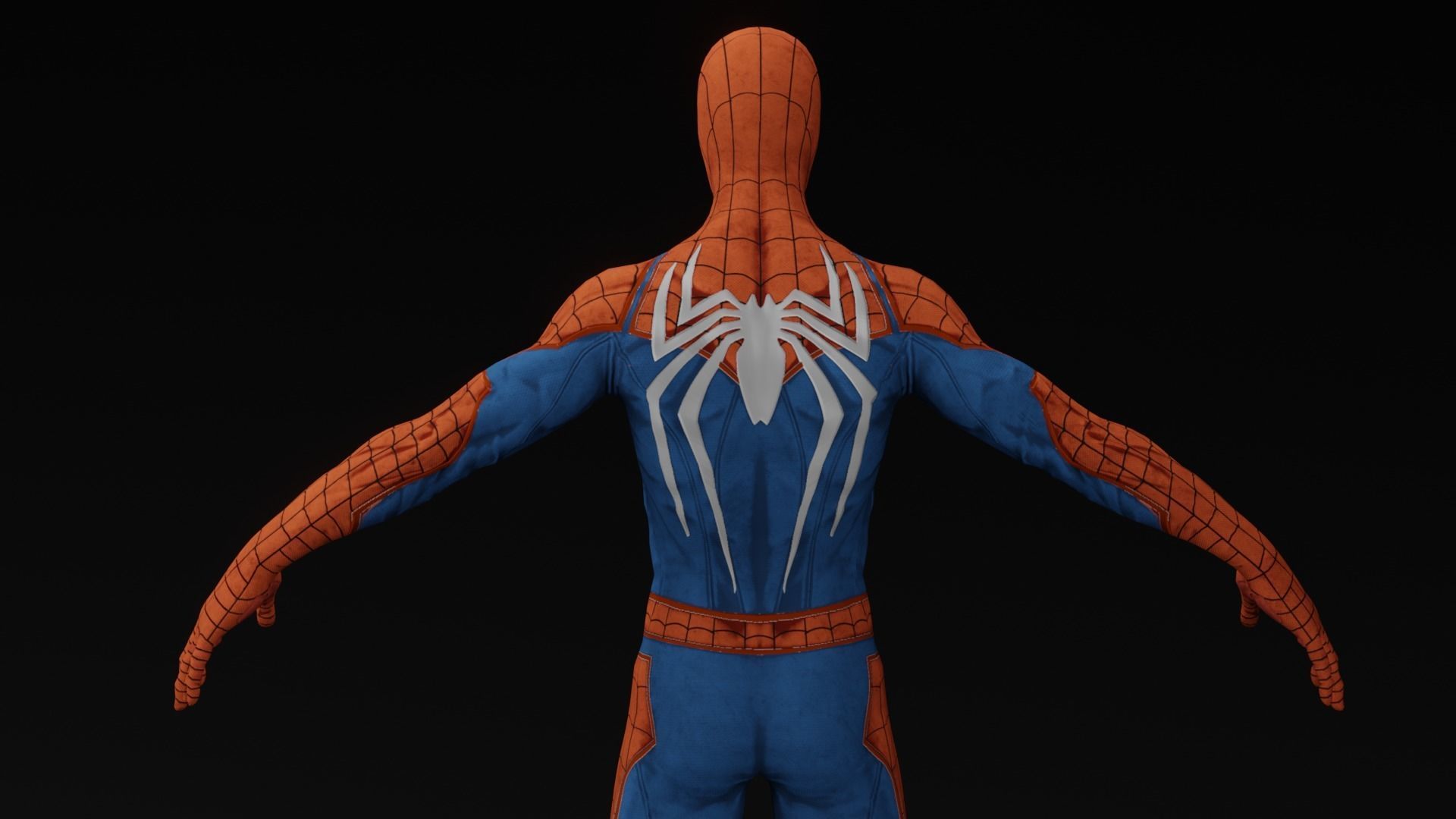 3D model Spider Man 3D model with RGB and animation VR / AR / low-poly ...