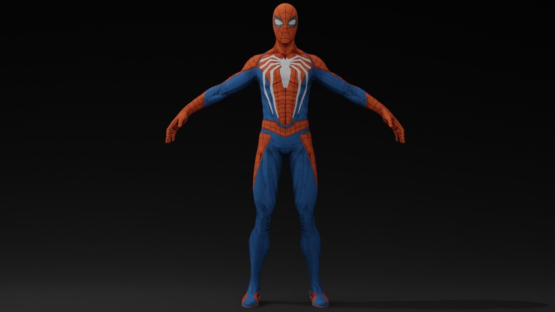 3D model Spider Man 3D model with RGB and animation VR / AR / low-poly ...