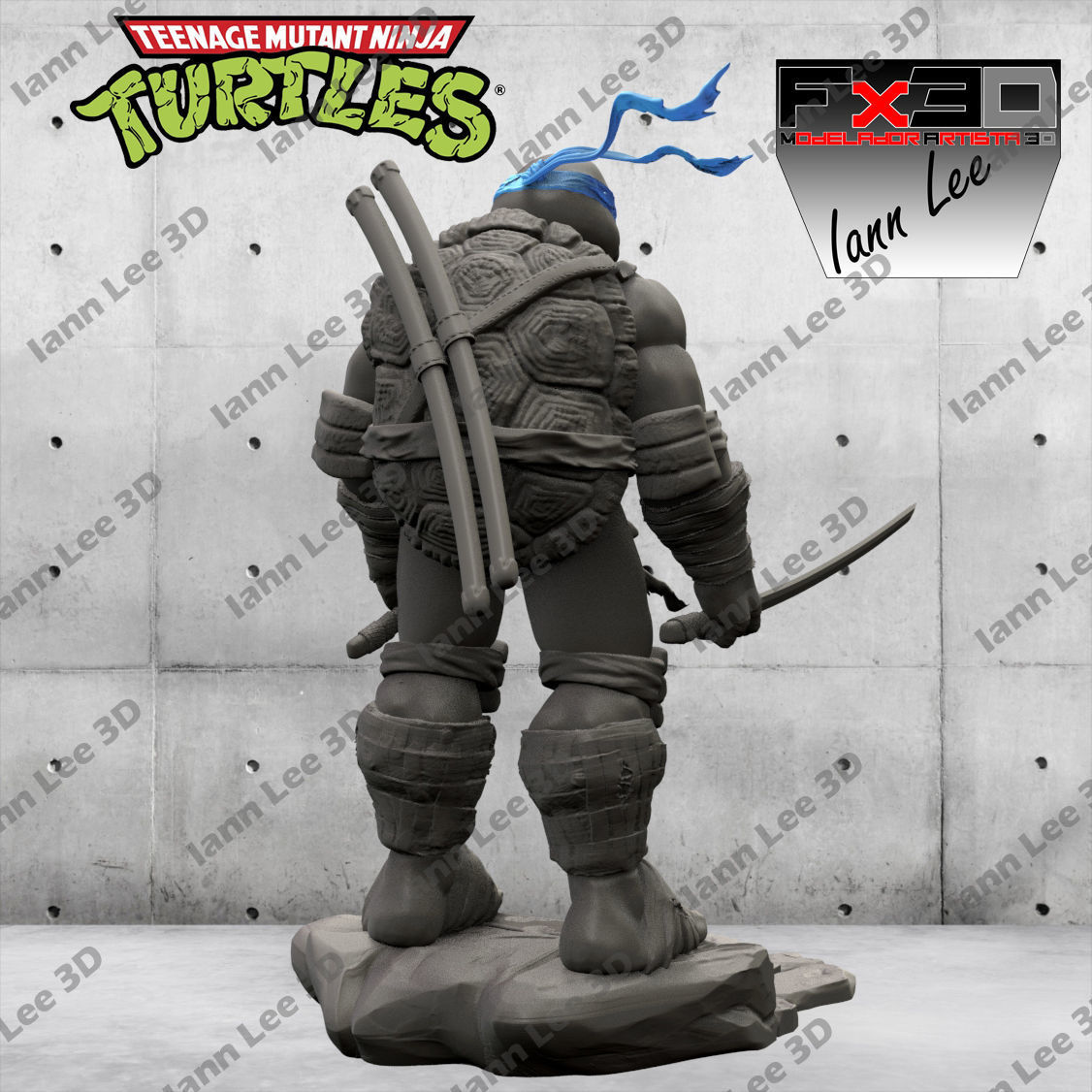 TMNT Leonardo Tortuga Ninja Fan Art 3D model 3D printable | CGTrader