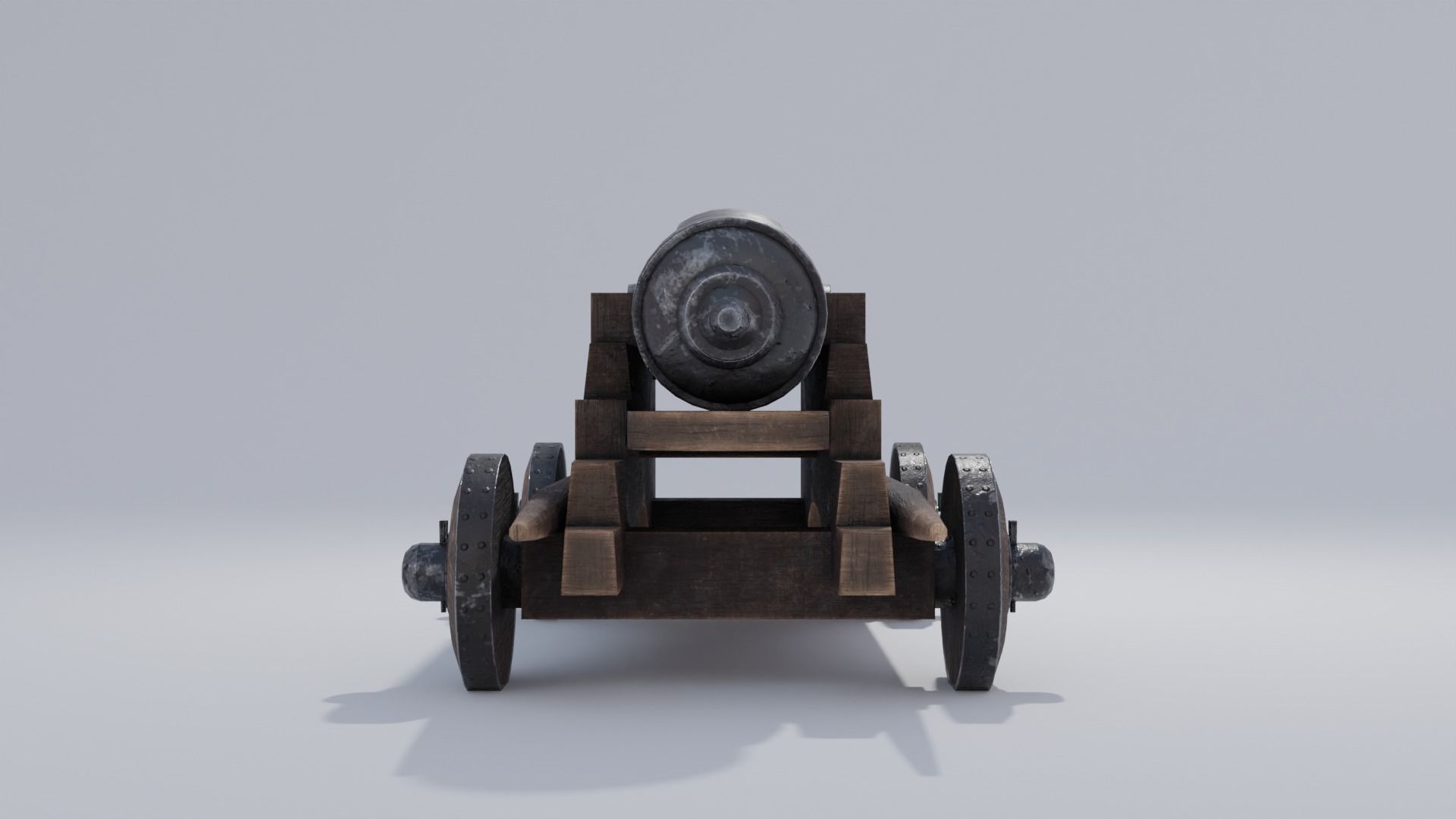 3D model Old Cannon with 4K and 2K Textures VR / AR / low-poly | CGTrader