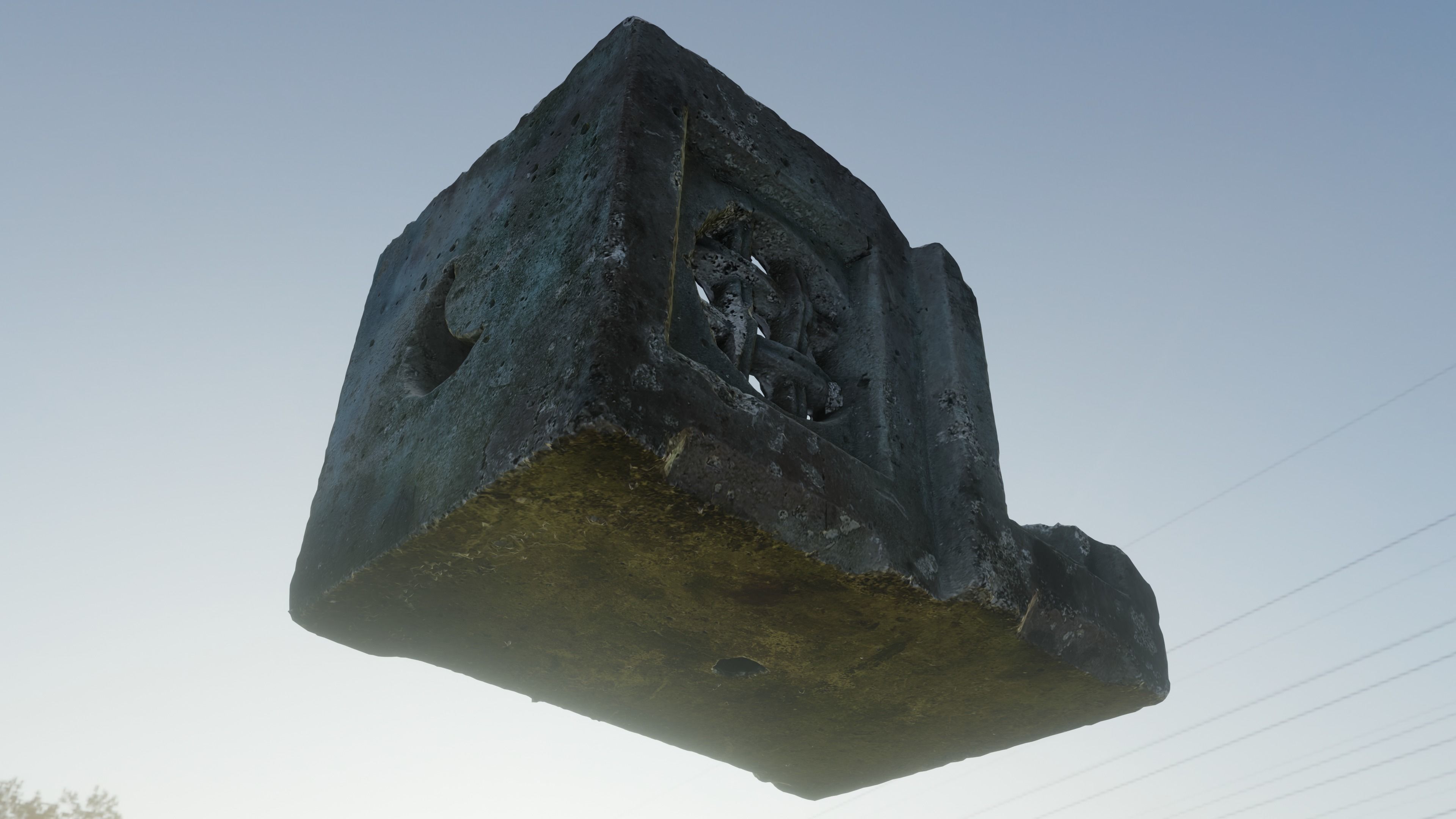 3D model Cracked Block VR / AR / low-poly | CGTrader