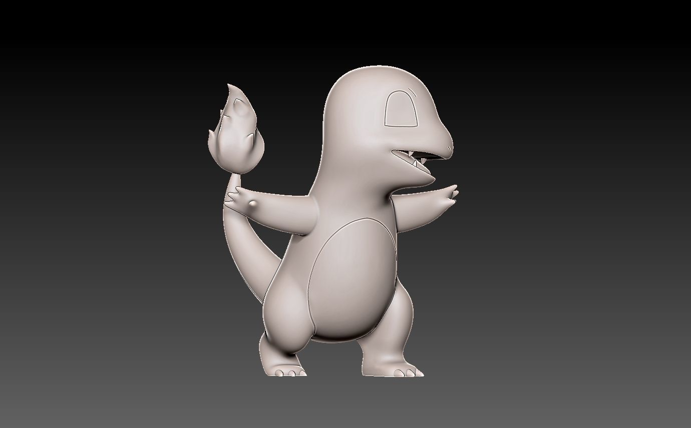 Pokemon charmander 3D model 3D printable | CGTrader
