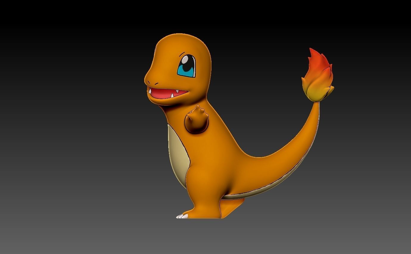 Pokemon charmander 3D model 3D printable | CGTrader