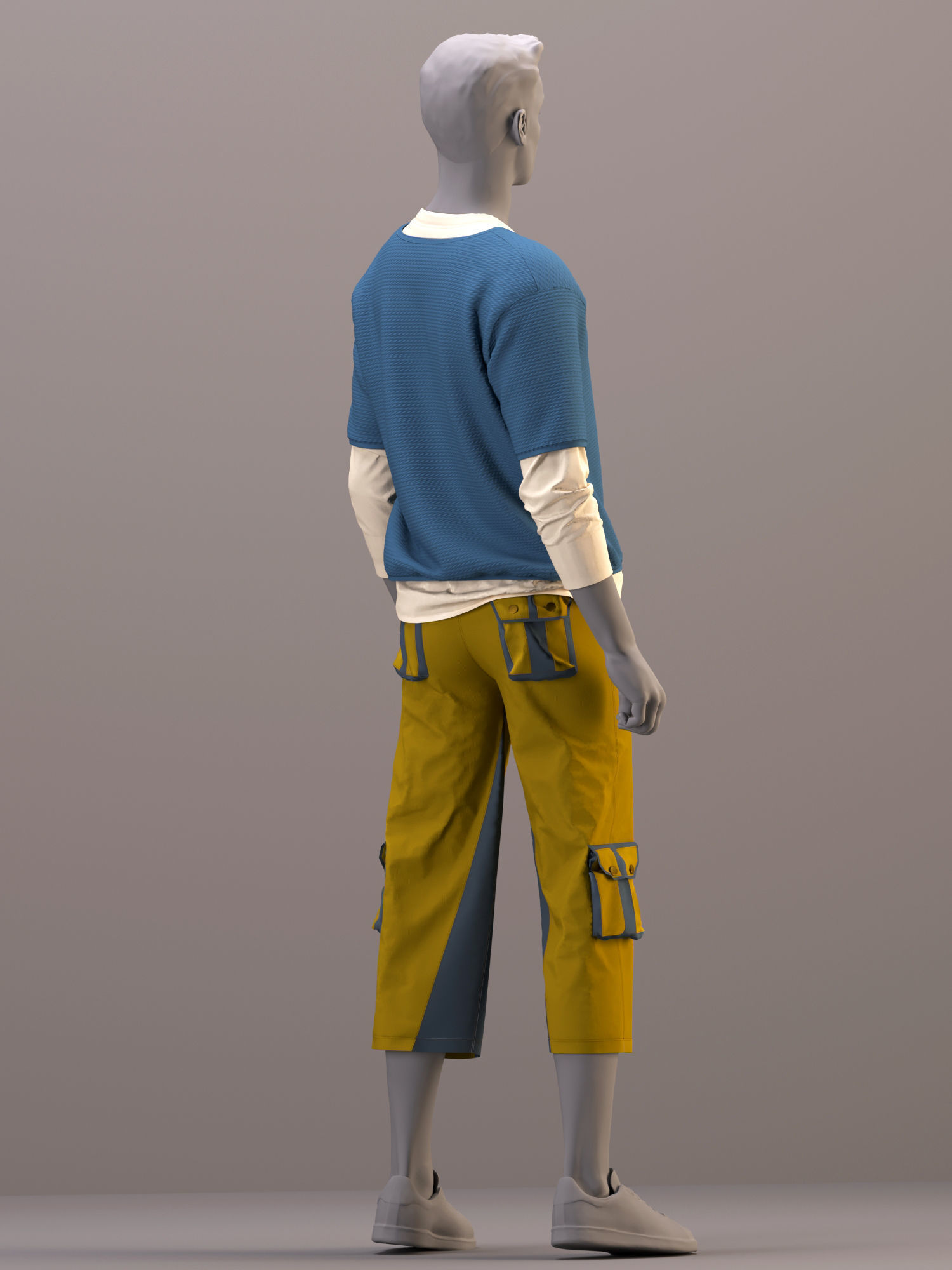 Men outfit - pullover and pants - ZPRG- FBX- OBJ- MTL -TEXTURES 3D ...