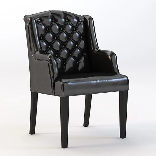 Ford Tufted Dining Chair 3D model | CGTrader