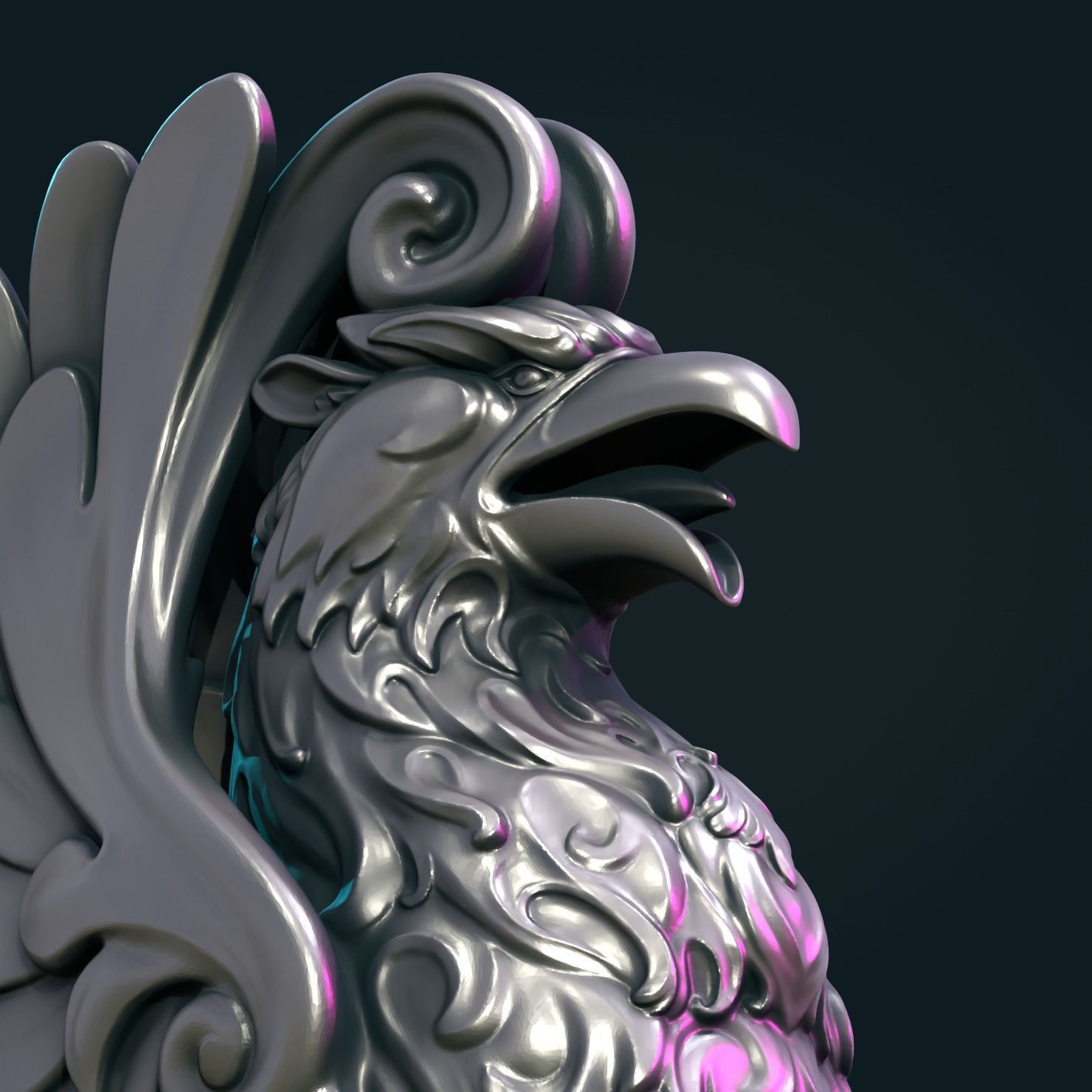 Griffon griffin 3D model 3D printable | CGTrader