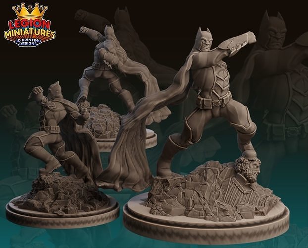 Marvel crisis protocol batman presupported included 3D model 3D ...