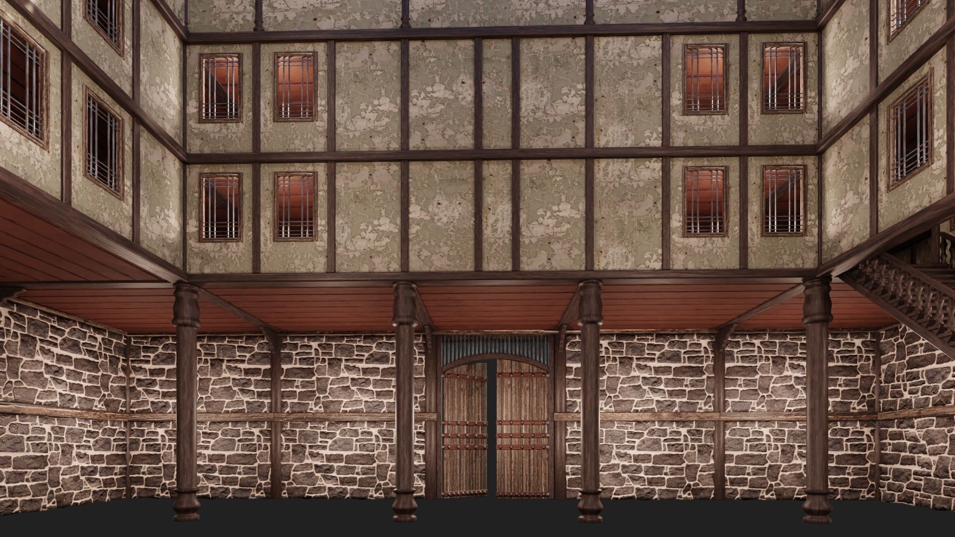 3D model Medieval Castle 01 - 4K Textures Game Ready VR / AR / low-poly ...