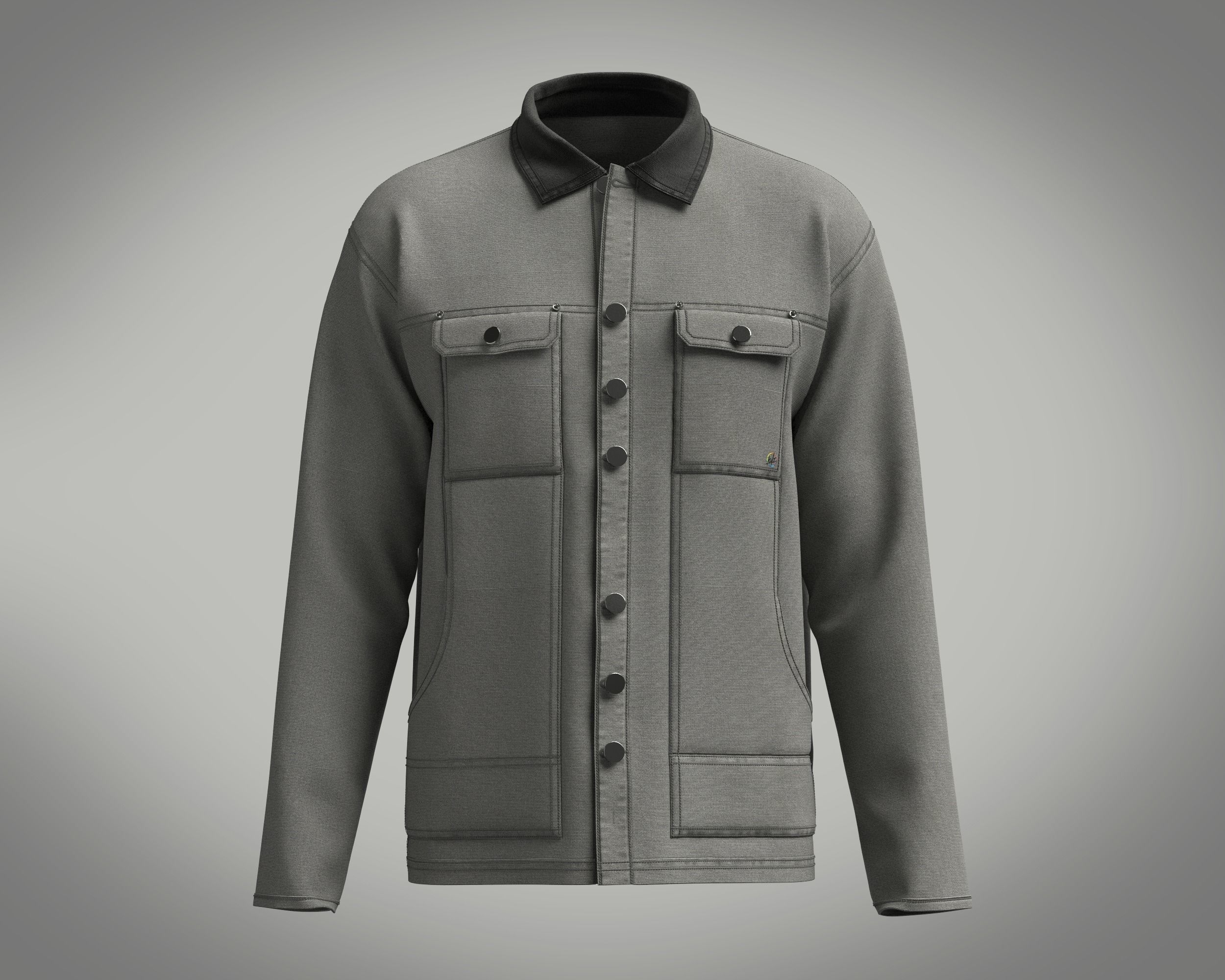 Mens Workwear Jacket 3D model | CGTrader