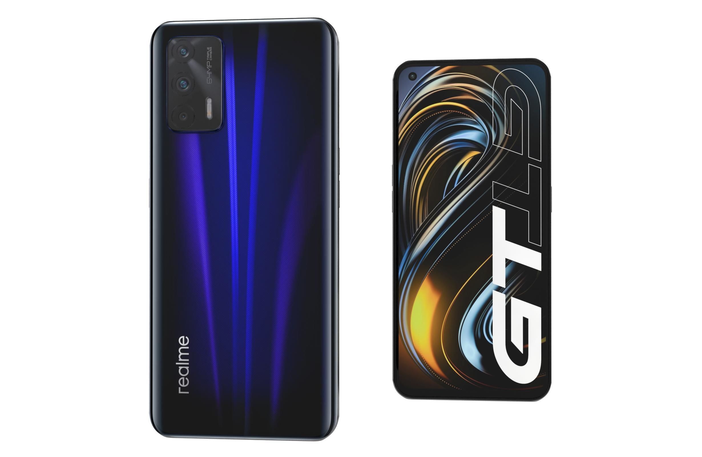 Realme GT Blue And Yellow 3D model | CGTrader
