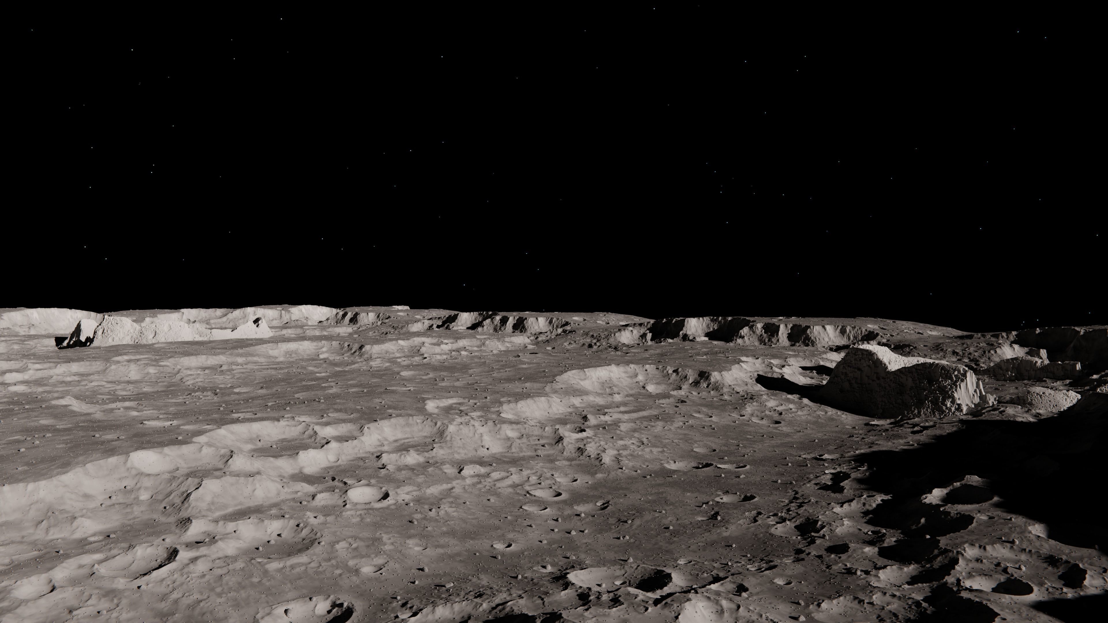 Photorealistic Moon Surface 3D model | CGTrader