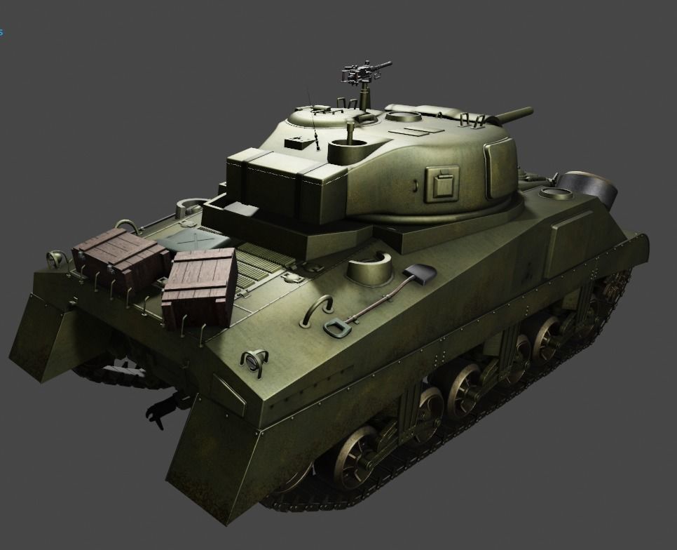 M4 Sherman 3D model | CGTrader