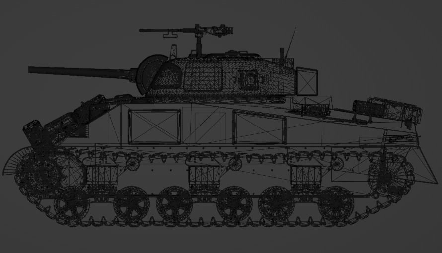 M4 Sherman 3D model | CGTrader