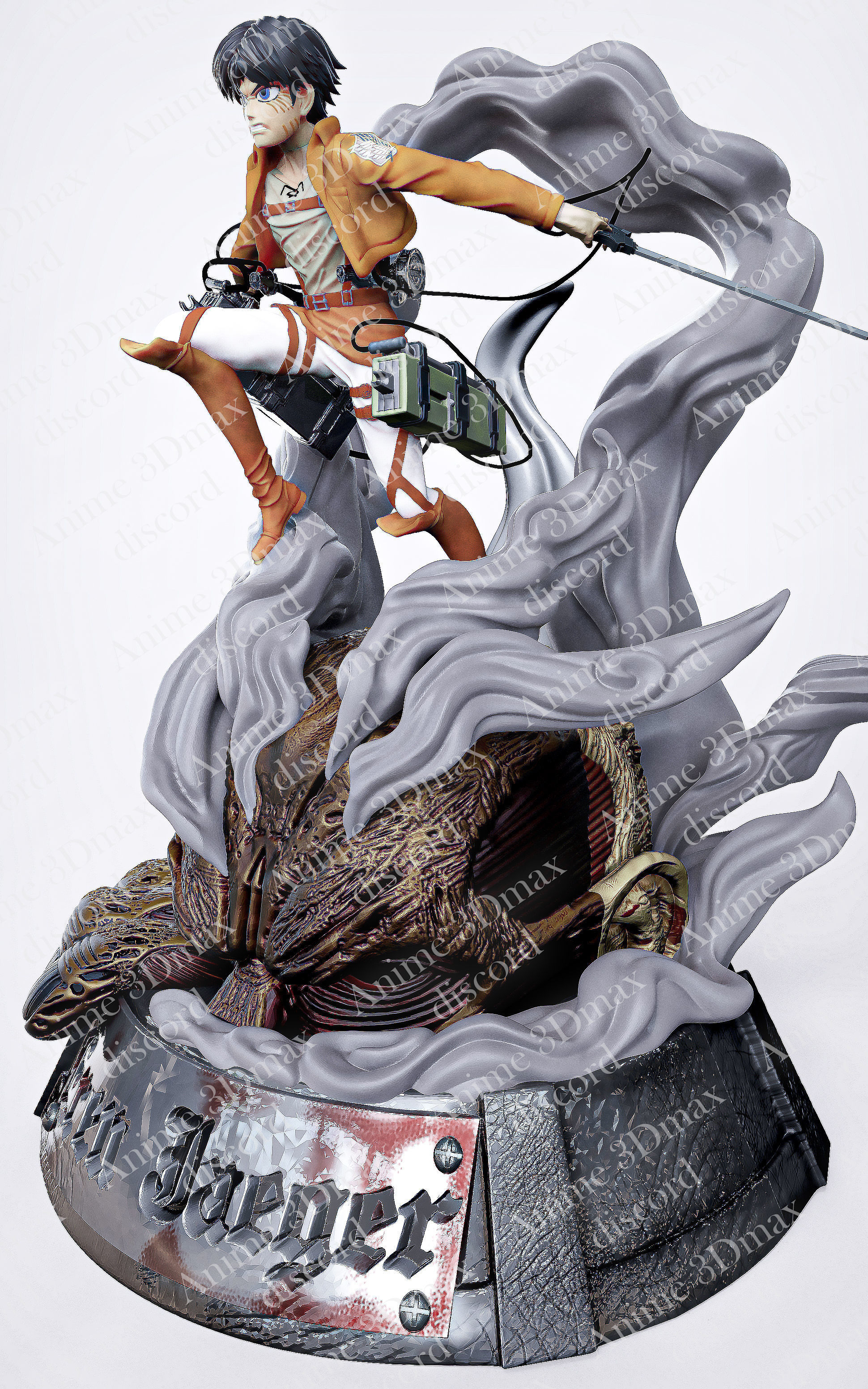 EREN GEAGER - SHINGEKI NO KYOJIN 3D model 3D printable | CGTrader