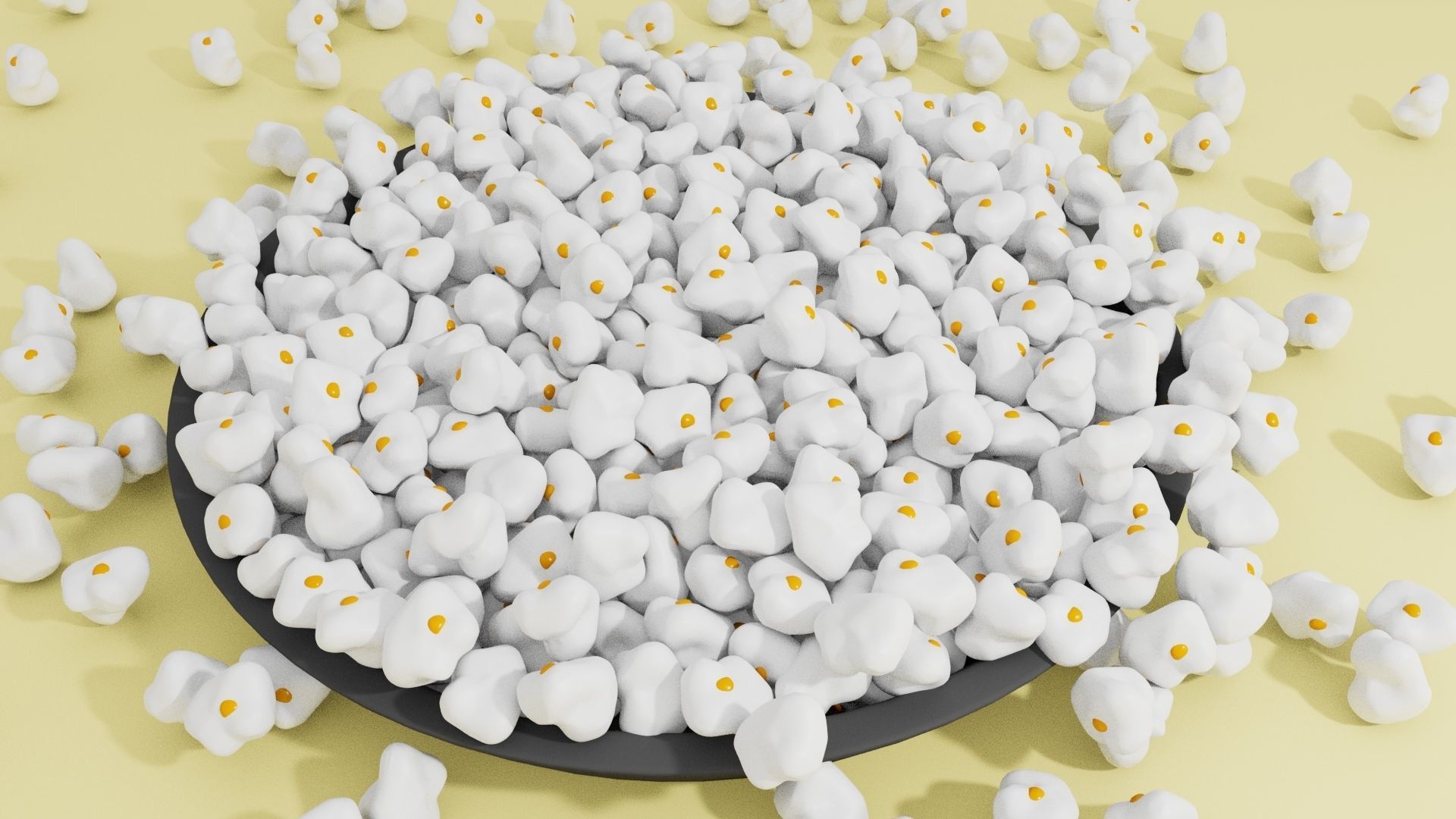 Popcorn 3D model cartoon free VR / AR / low-poly 3D model | CGTrader