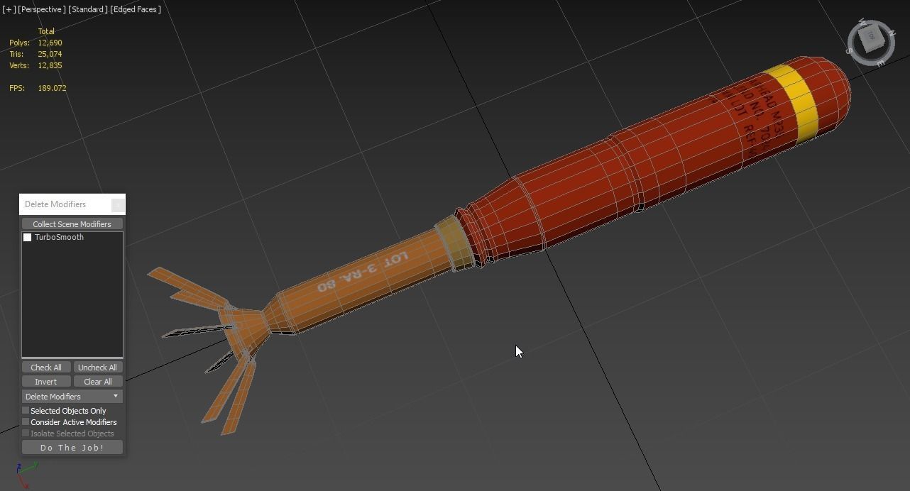 Incendiary Rocket 66 mm M74 3D model | CGTrader