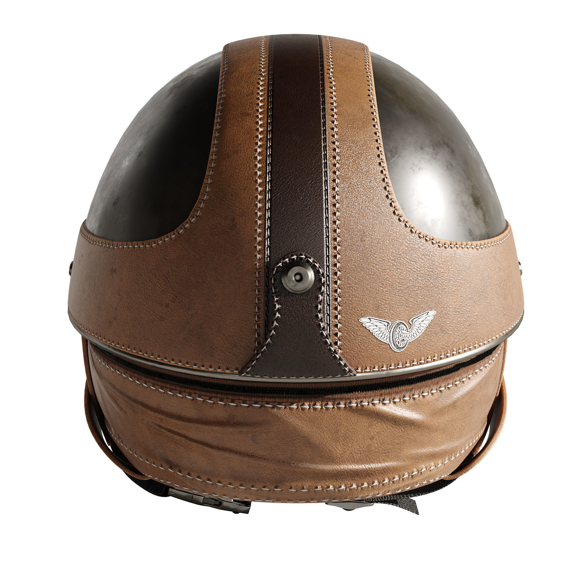 Lether Helmet 6 3D model | CGTrader