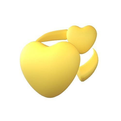 3D model Revolving Hearts v1 010 VR / AR / low-poly | CGTrader