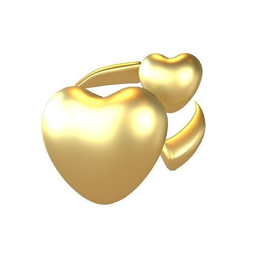 3D model Revolving Hearts v1 011 VR / AR / low-poly | CGTrader