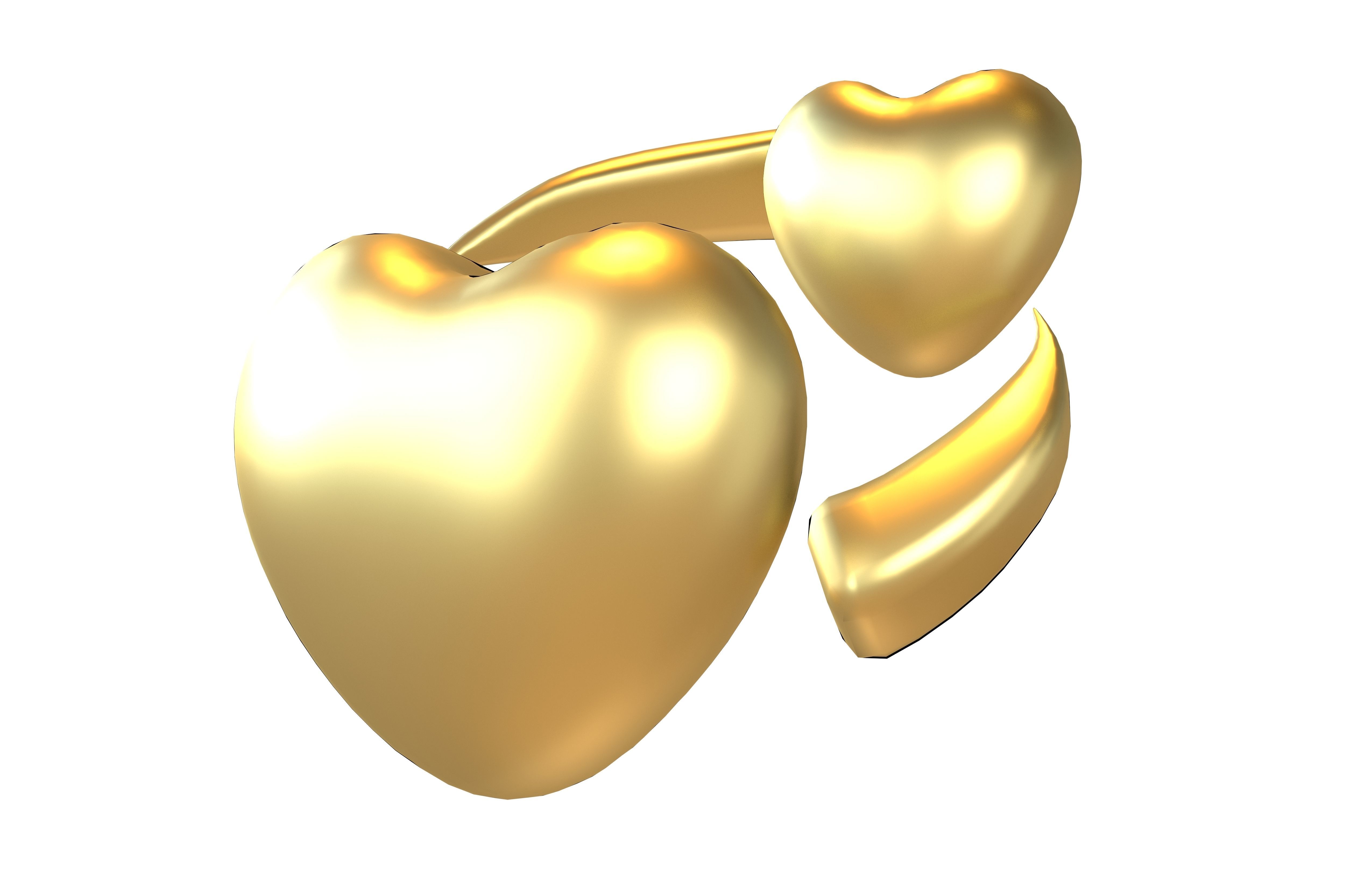 3D model Revolving Hearts v1 011 VR / AR / low-poly | CGTrader