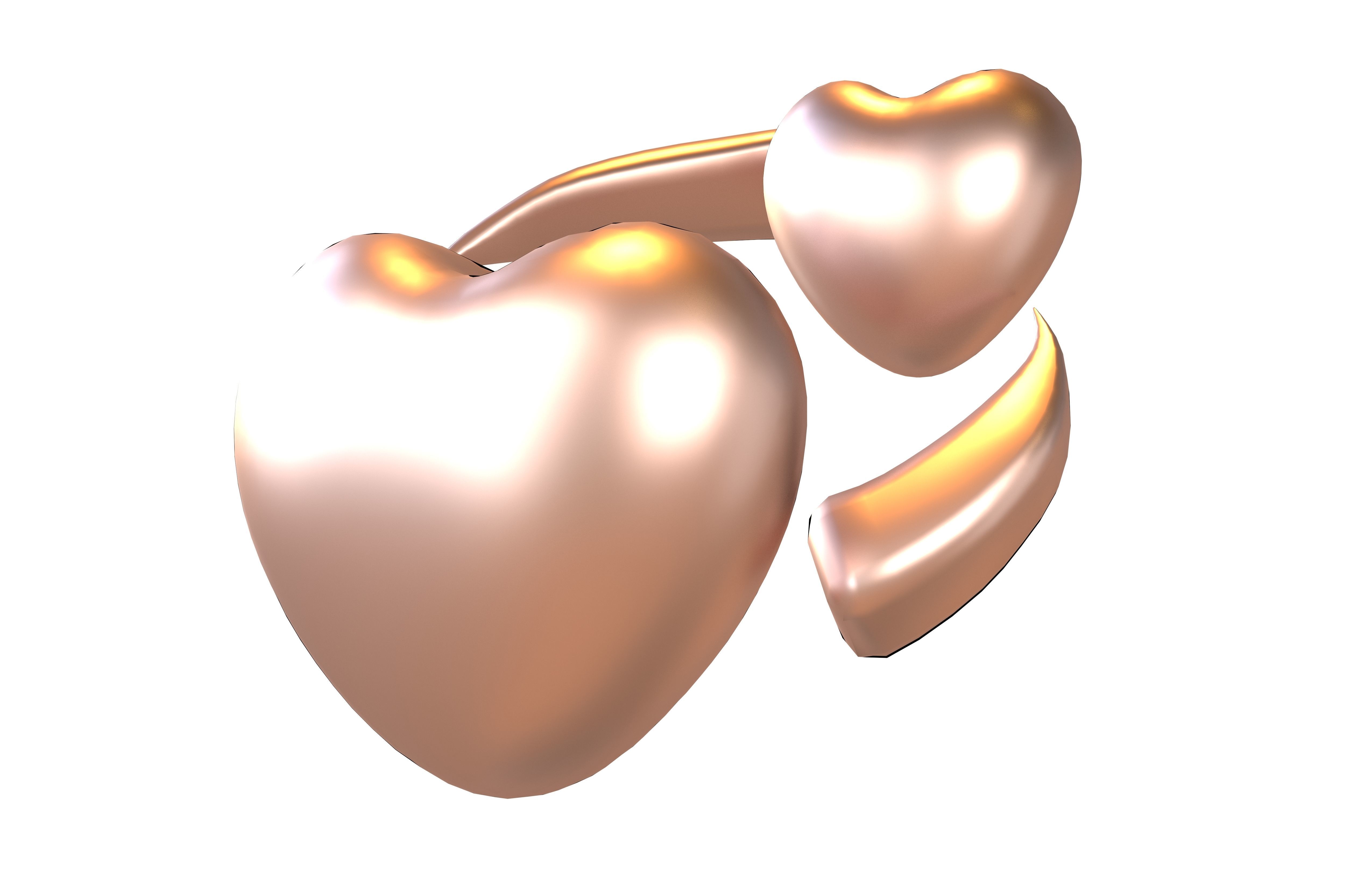 3D model Revolving Hearts v1 013 VR / AR / low-poly | CGTrader