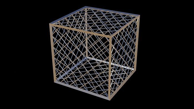 3D model Cubical Cage 3d Model VR / AR / low-poly | CGTrader