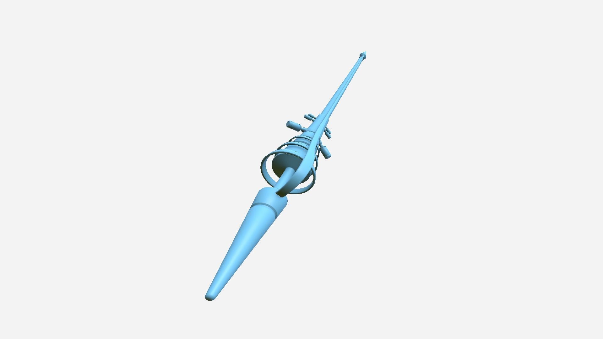 3D model SciFi War Lance A08 Yellow - Sci Fi Weapon Design VR / AR ...