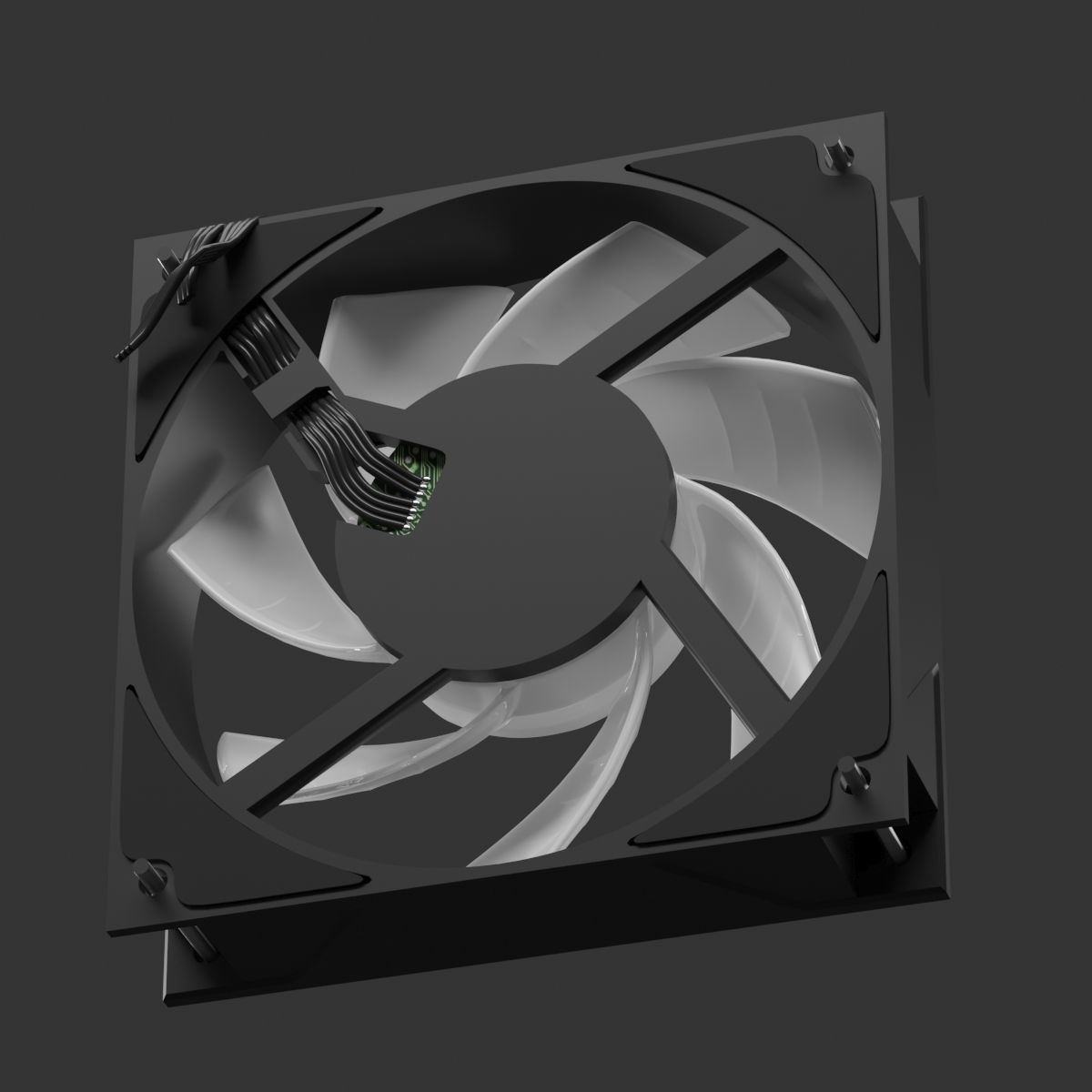 3D model CPU cooler liquid VR / AR / low-poly | CGTrader
