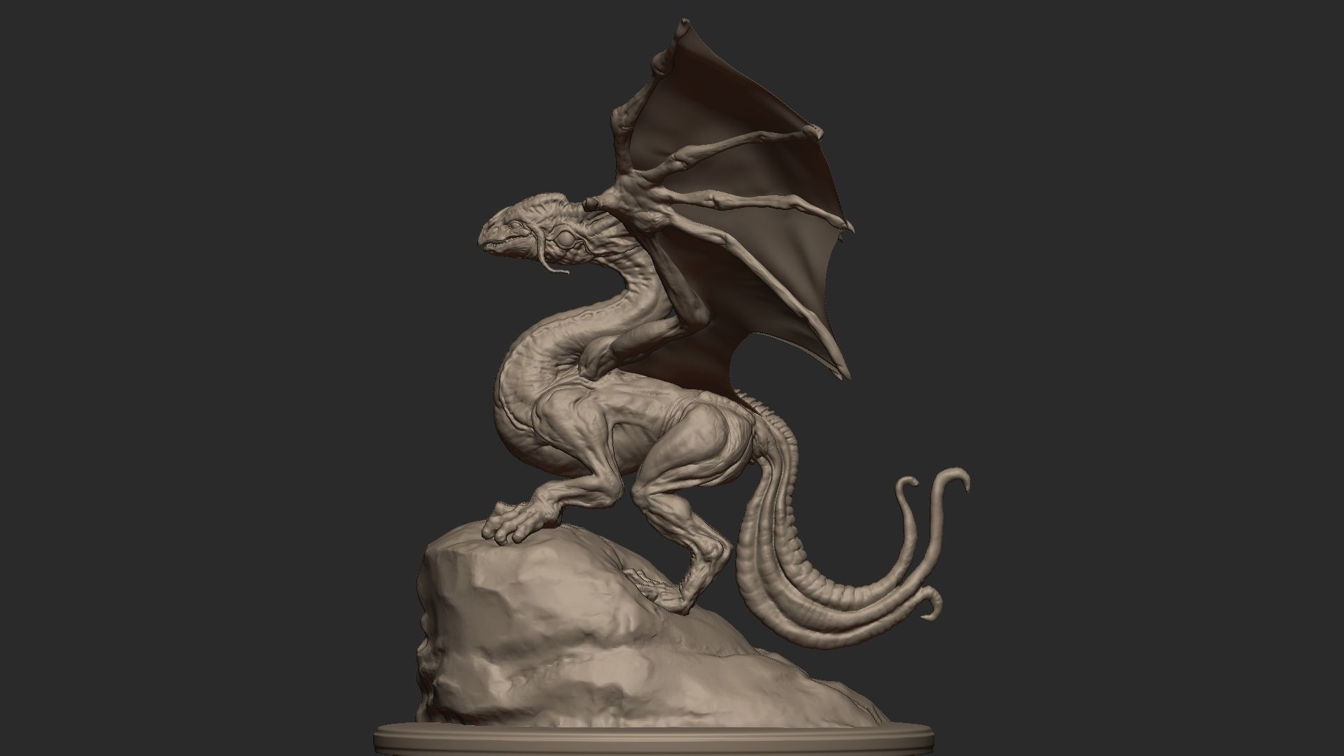 3D model Classic Dragon asset for games and VFX VR / AR / low-poly ...