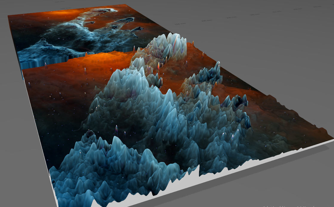 Low Res Pillar of creation deep sky object 3d software analysis free 3D ...