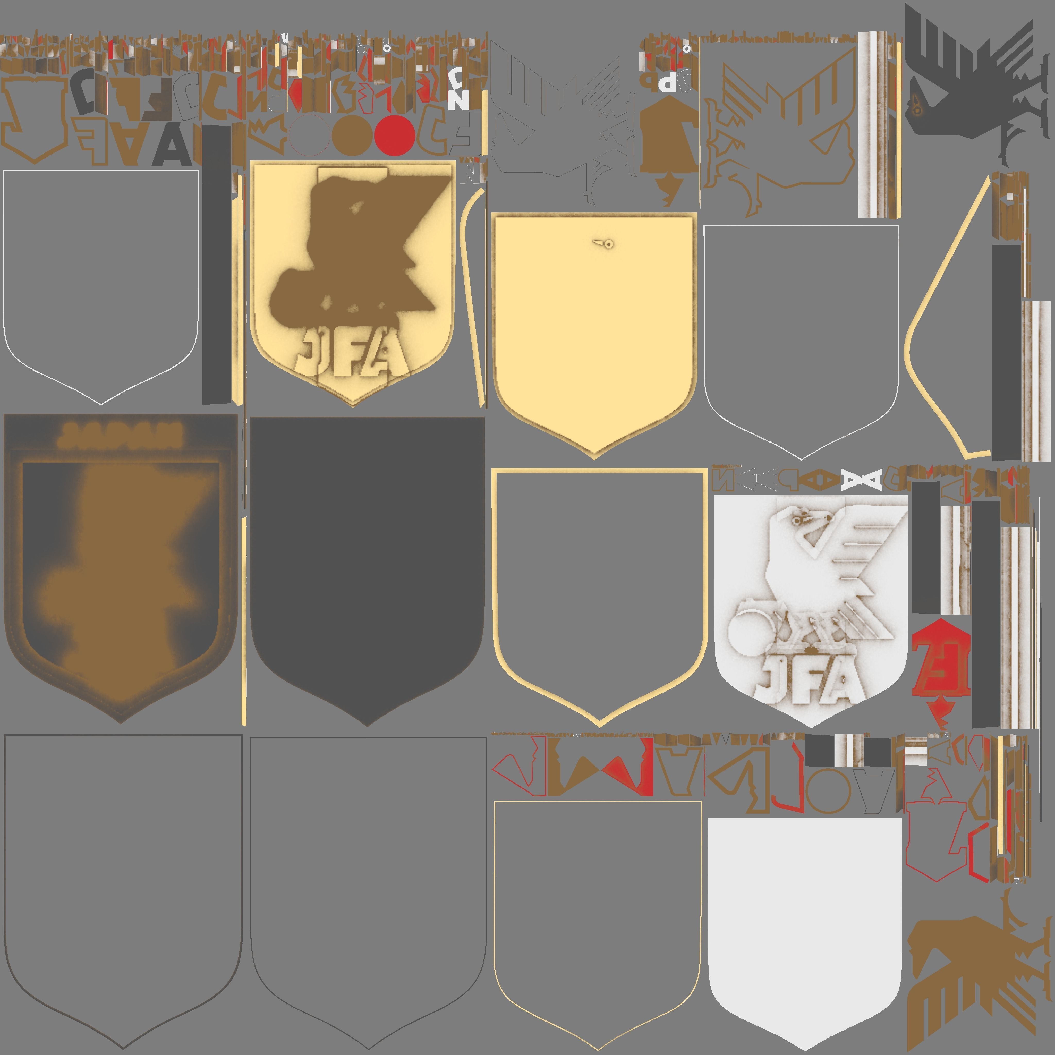 logo Japan Football Association - JFA 3D model | CGTrader