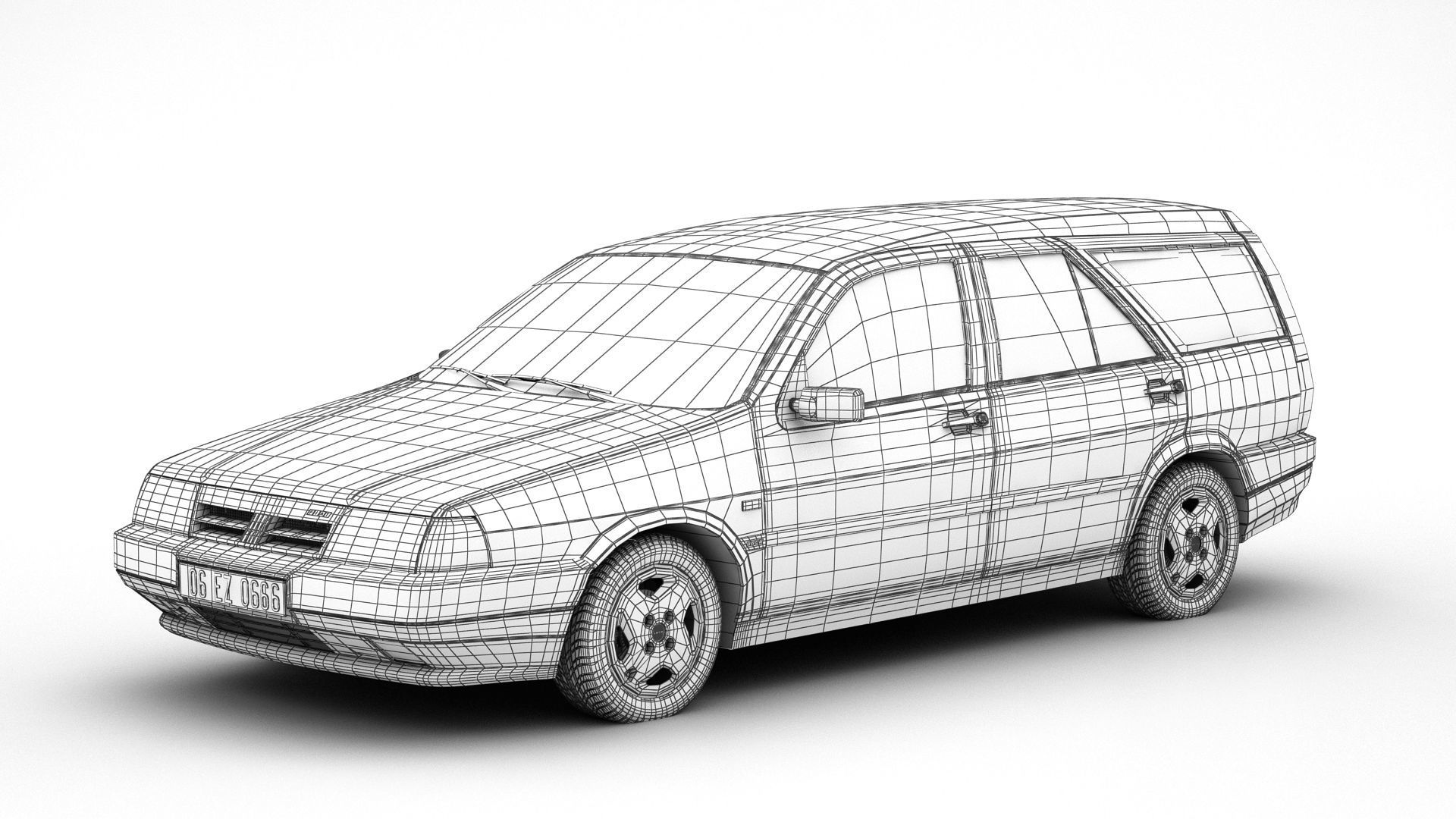 Fiat Tempra SW 3D model | CGTrader