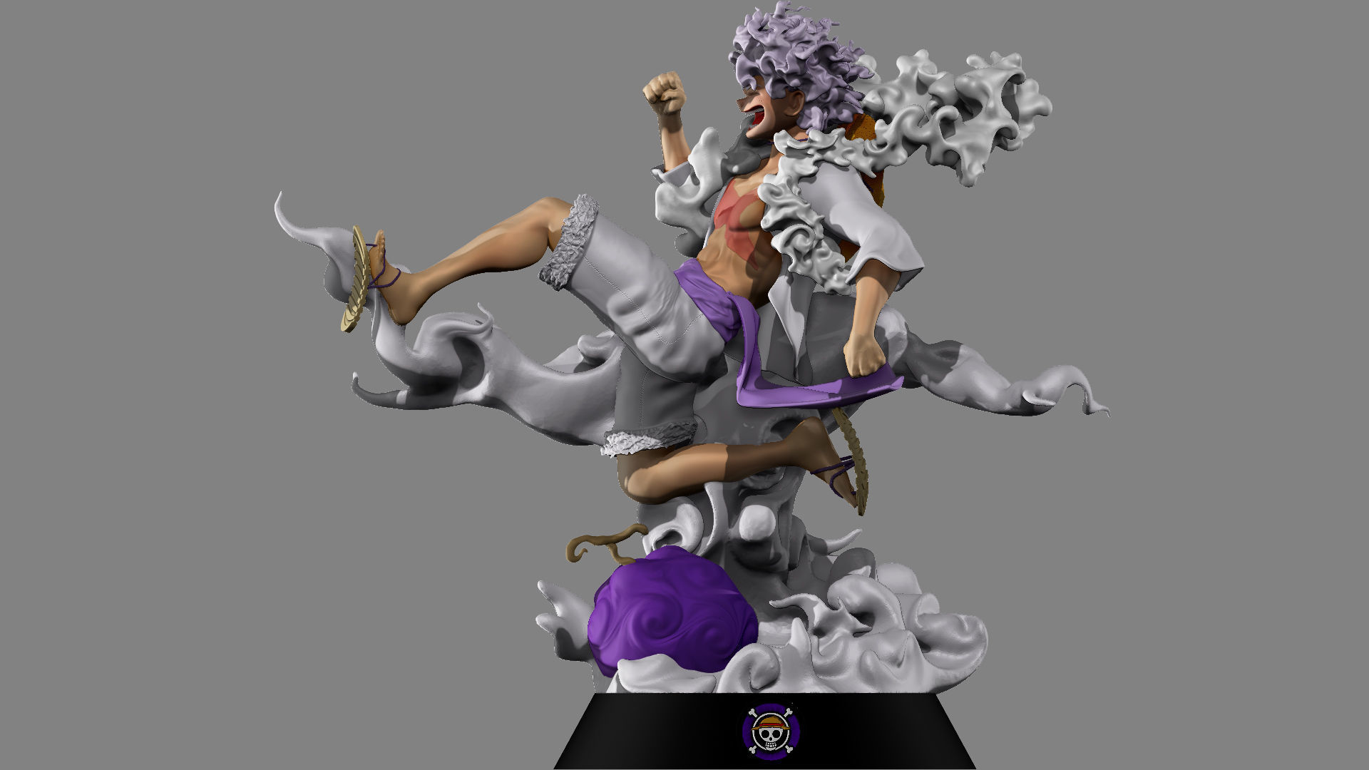 Monkey D Luffy one piece 3D model 3D printable | CGTrader