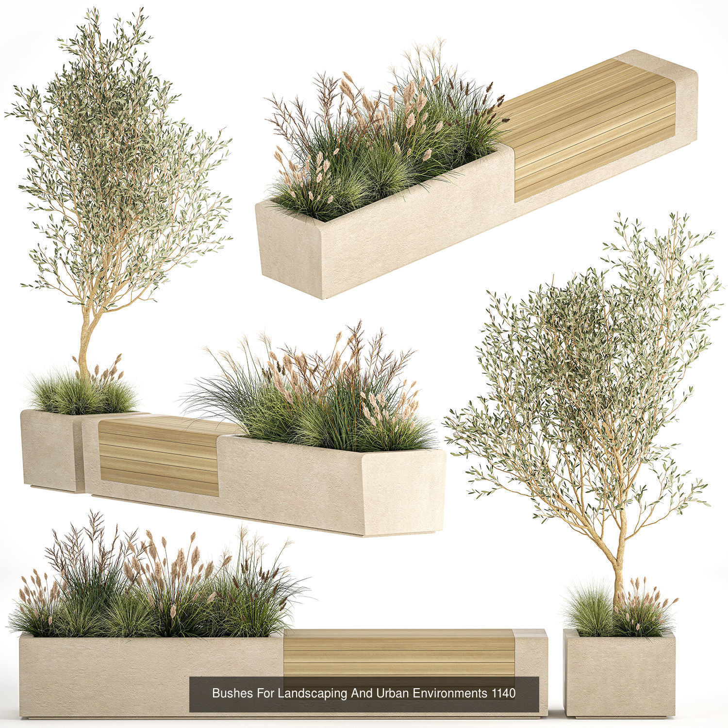 Collection bushes For Landscaping And Urban Environments | CGTrader