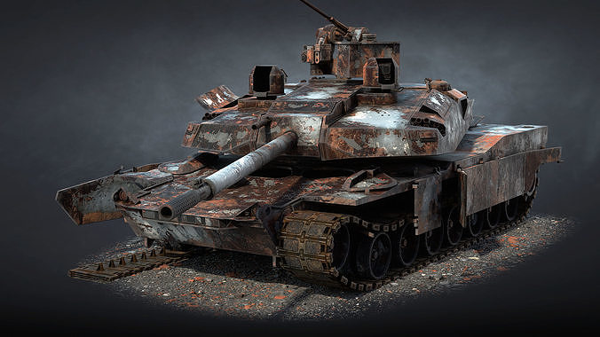 3D model Tank AbramsX Destroyed VR / AR / low-poly | CGTrader