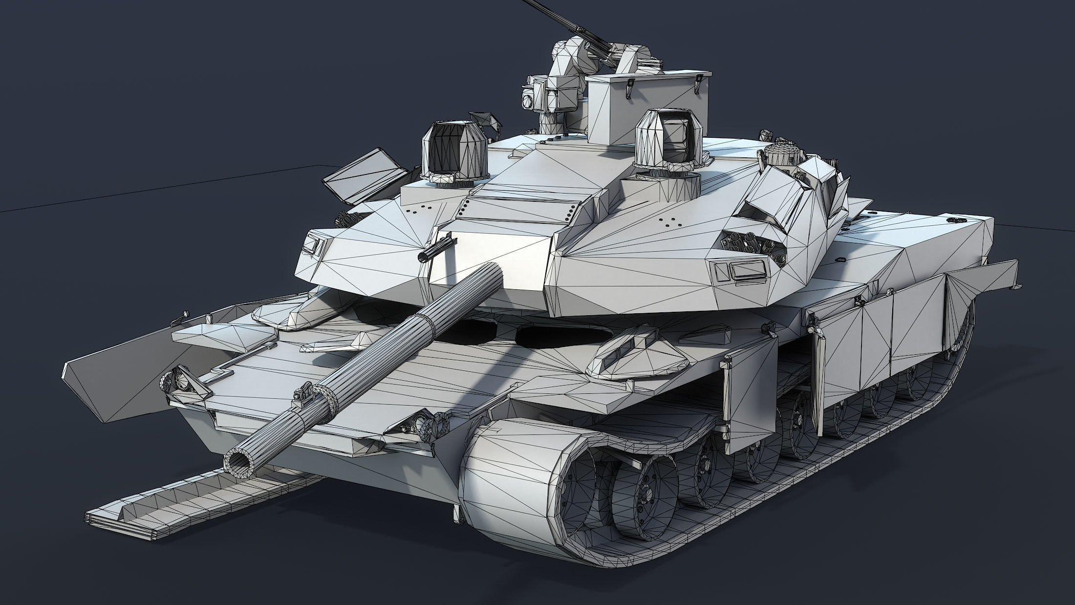 3D model Tank AbramsX Destroyed VR / AR / low-poly | CGTrader