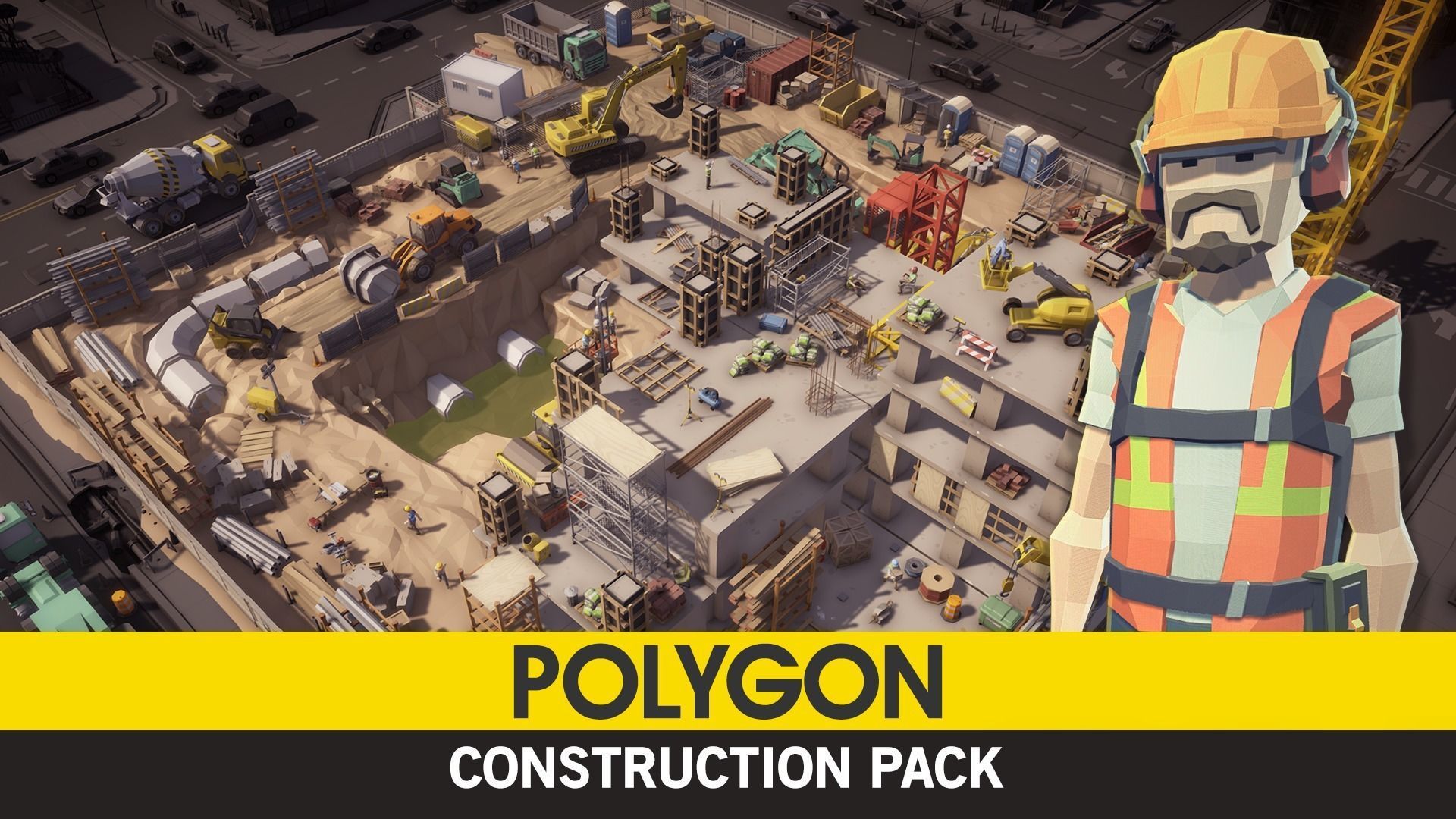 3D model POLYGON - Construction VR / AR / low-poly | CGTrader