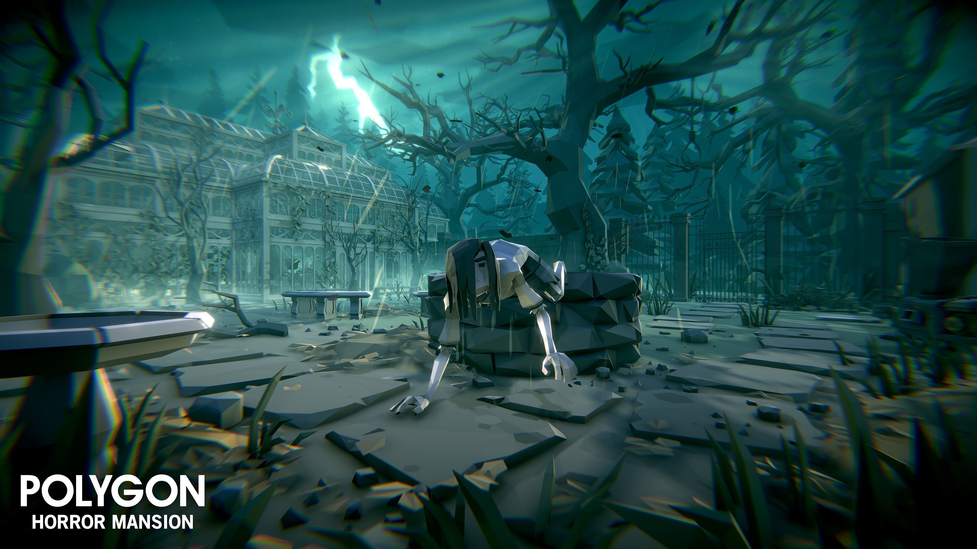 3D model POLYGON - Horror Mansion VR / AR / low-poly | CGTrader