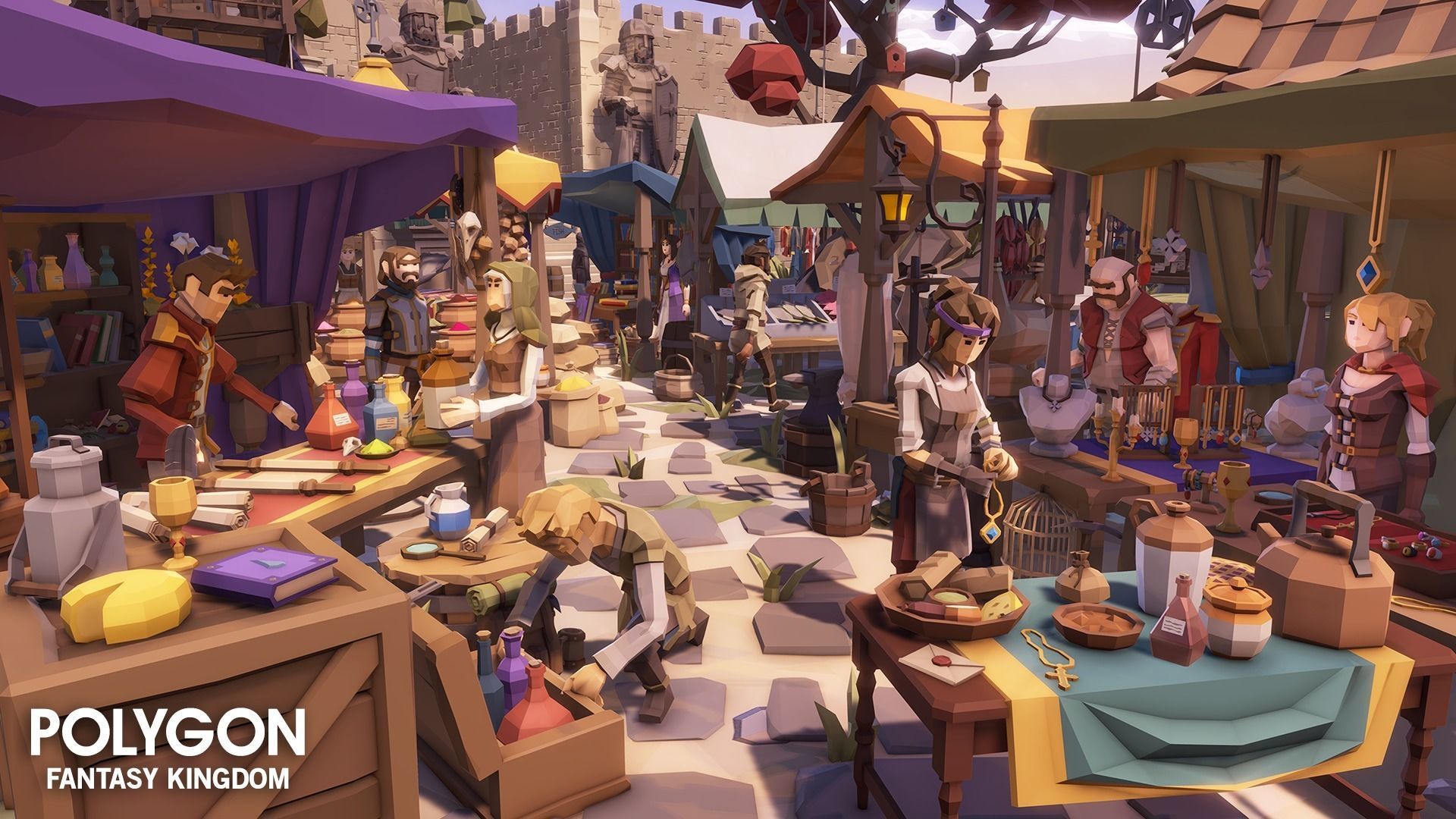 3D model POLYGON - Fantasy Kingdom VR / AR / low-poly | CGTrader